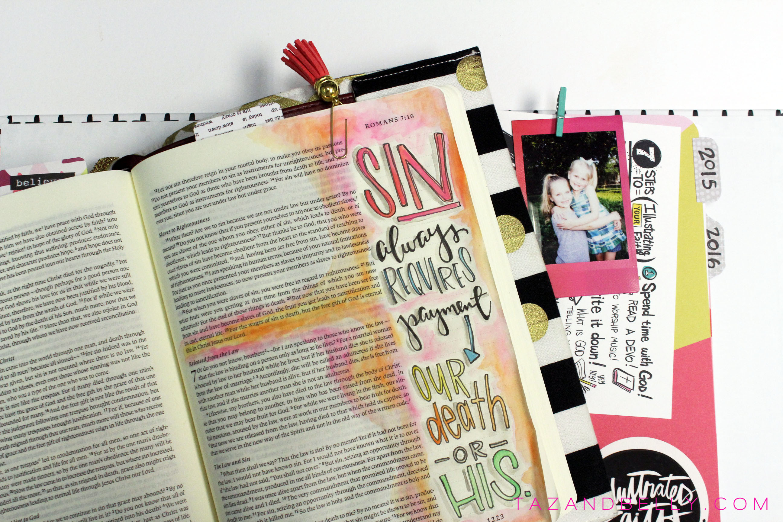 Free Printable Sermon Notes - Taz and Belly